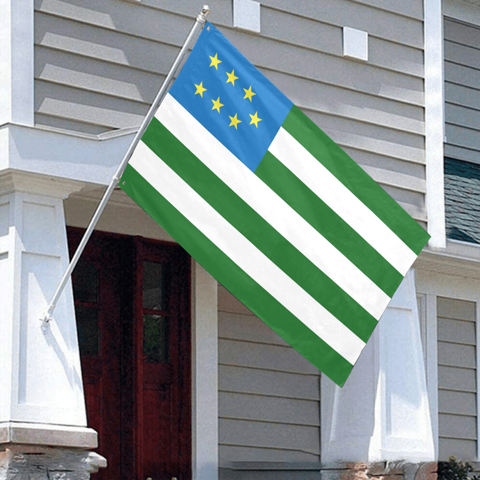 Mountain Republic Flag Current Garden Flag 70"x47" | ID: D5750991