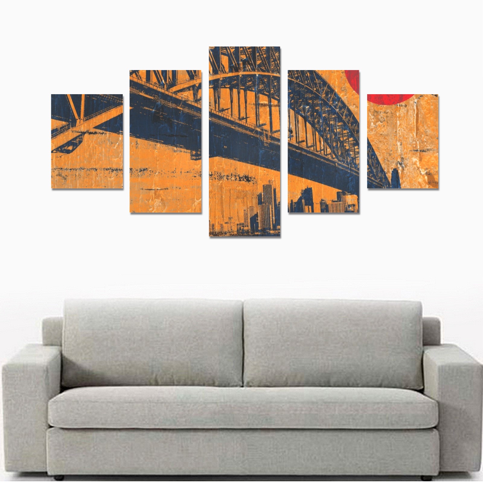 SYDNEY BRIDGE Canvas Print Sets B (No Frame) | ID: D5733292