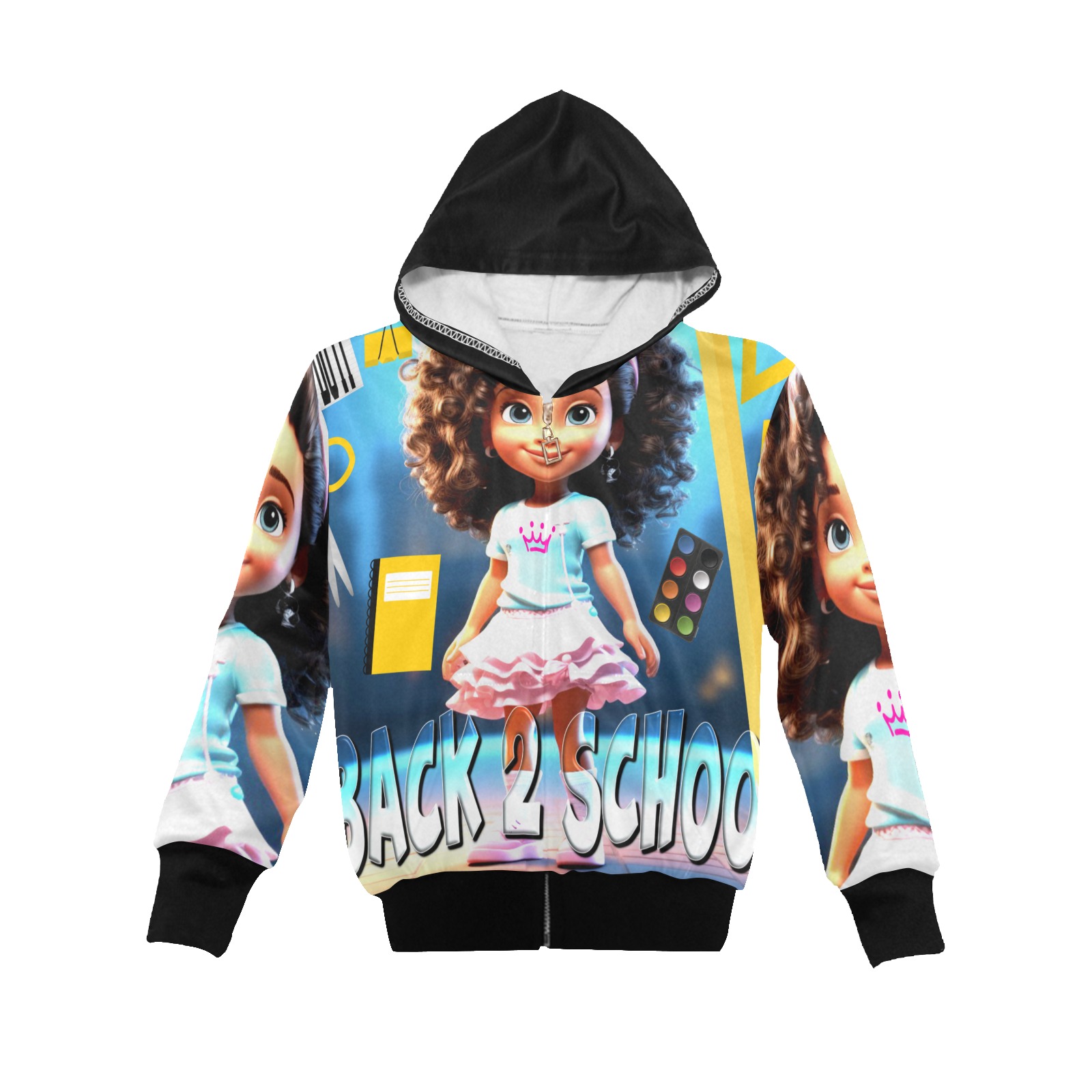BACK 2 SCHOOL PRINCESS RORO LITTLE GIRLS BOMBER JACKET Little Girls ...