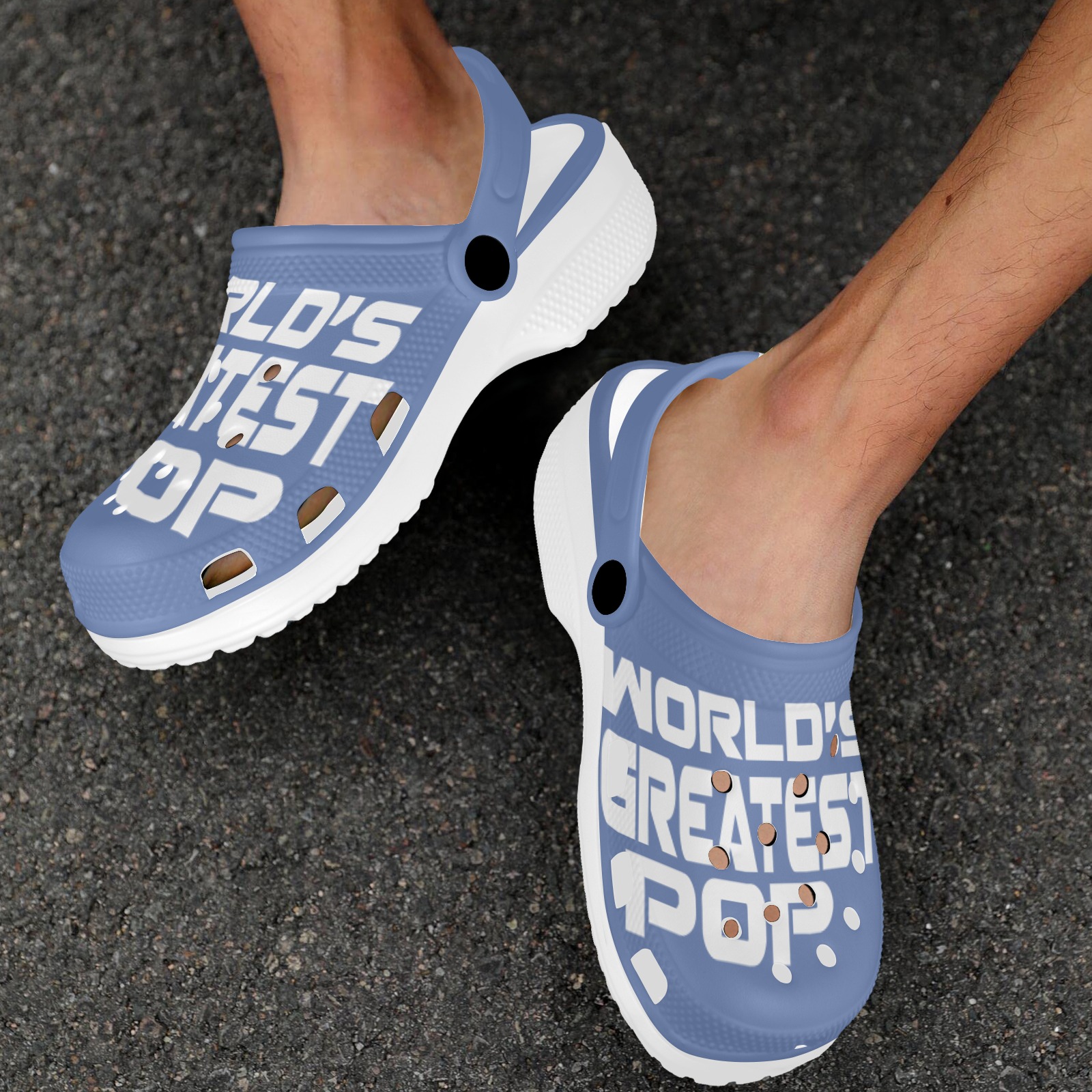 World's Greatest Pop Custom Print Foam Clogs for Adults | ID: D6980388