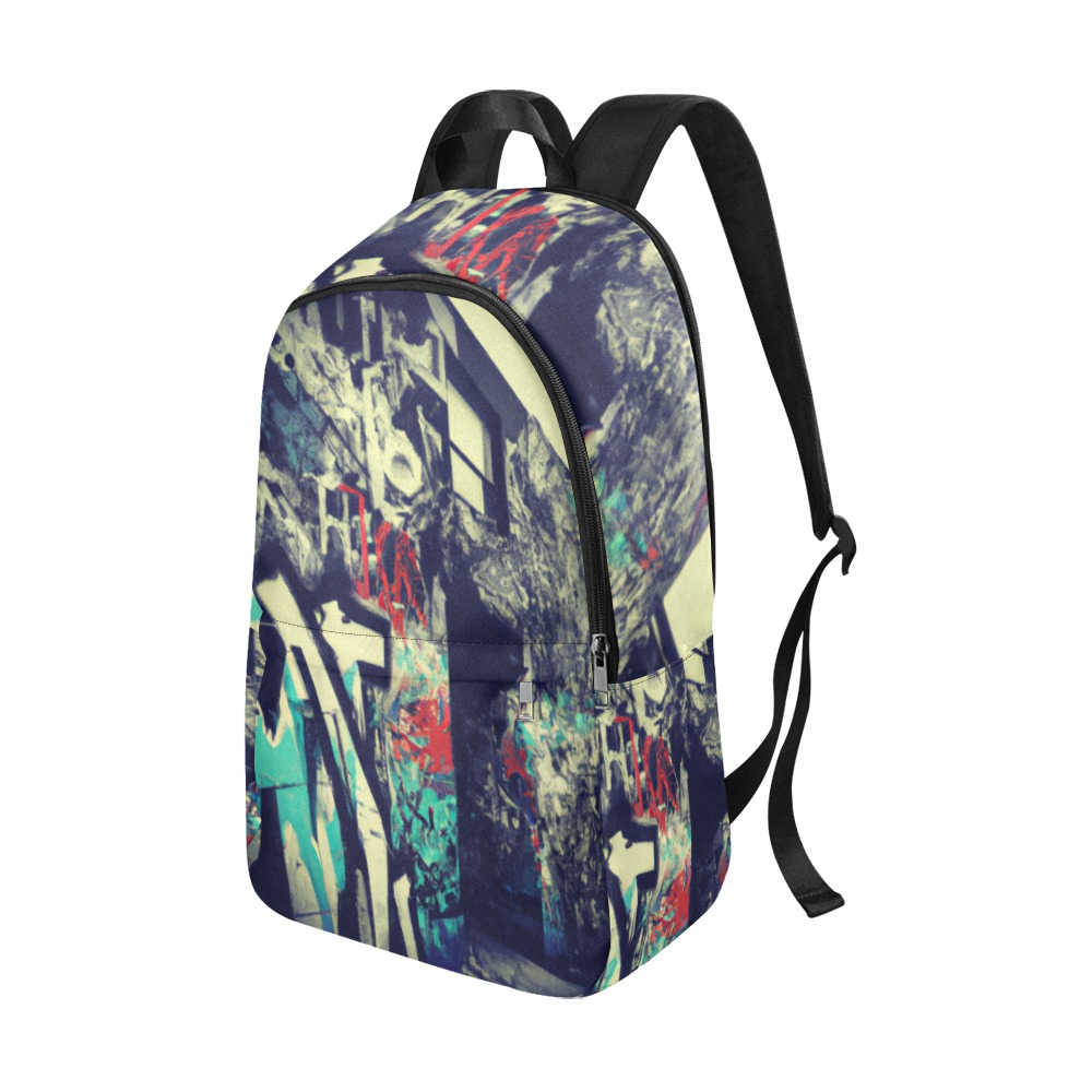 graffiti city scape Fabric Backpack for Adult (Model 1659) | ID: D6510071