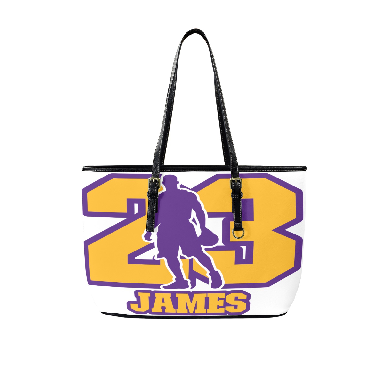 Lebron Tote Bag Leather Tote Bag-Large (Front&Back Printing) (1651 ...