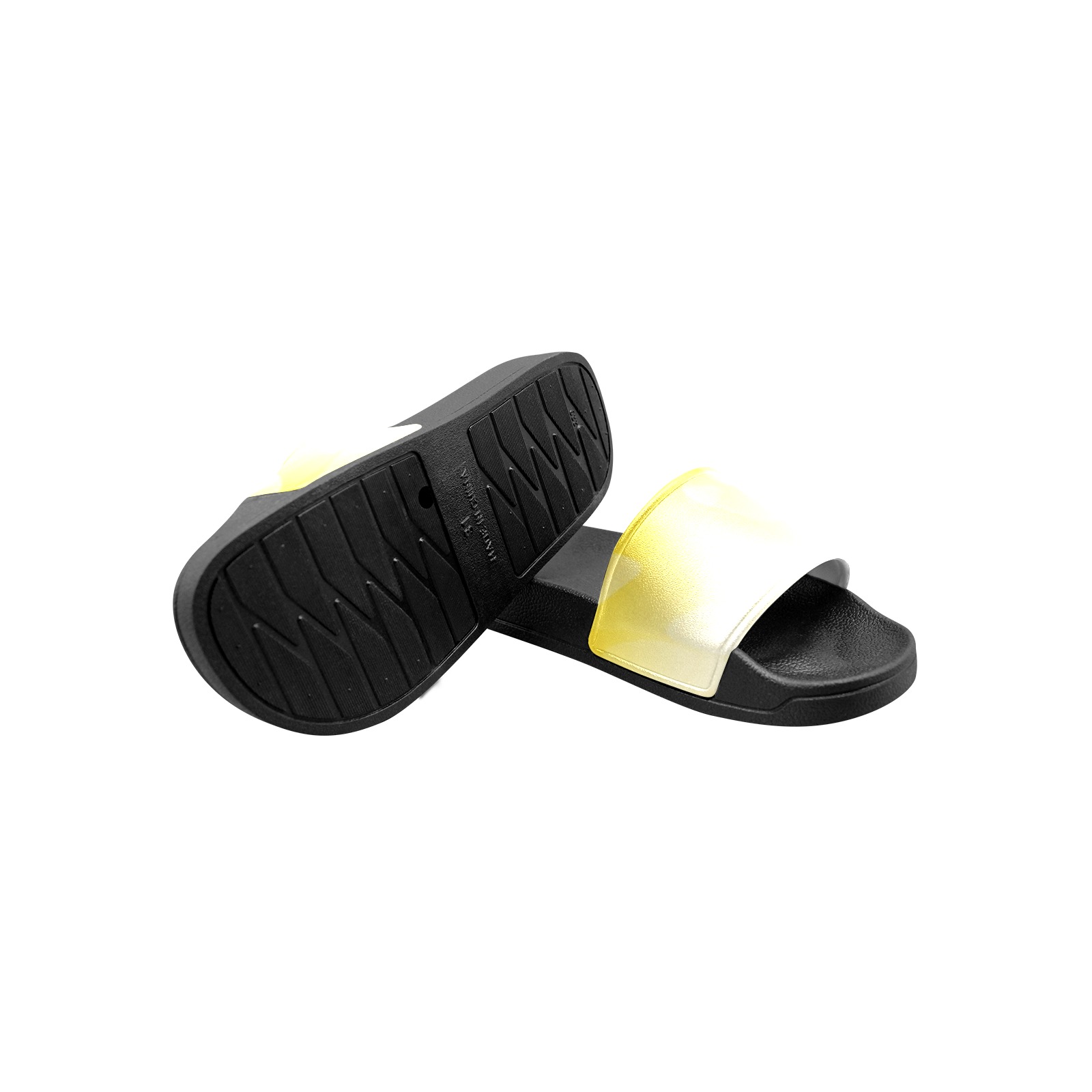 Yellow Kids' Slide Sandals (Model 057) | ID: D6777682