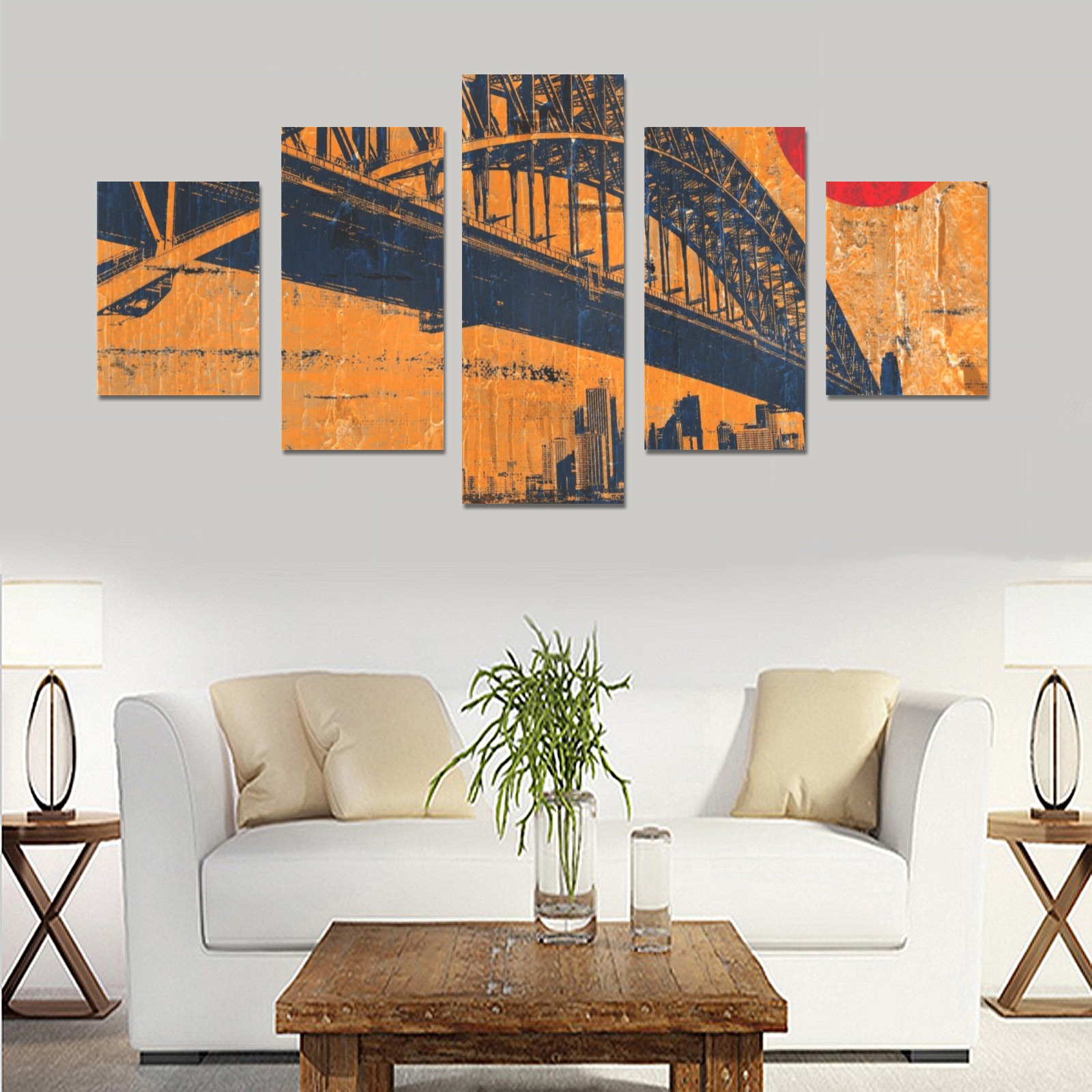 SYDNEY BRIDGE Canvas Print Sets B (No Frame) | ID: D5733292