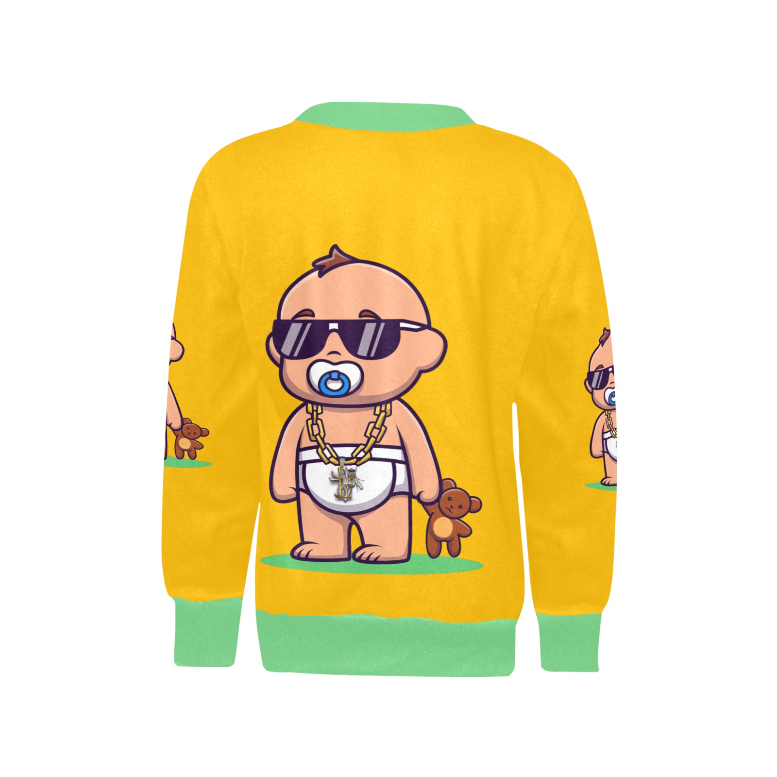 Fly Baby Collectable Fly Girls' All Over Print Crew Neck Sweater (Model ...