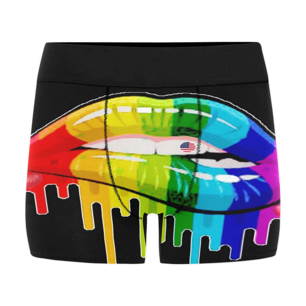 transparent (1)Rainbow Lips Men's All Over Print Boxer Briefs (Model ...