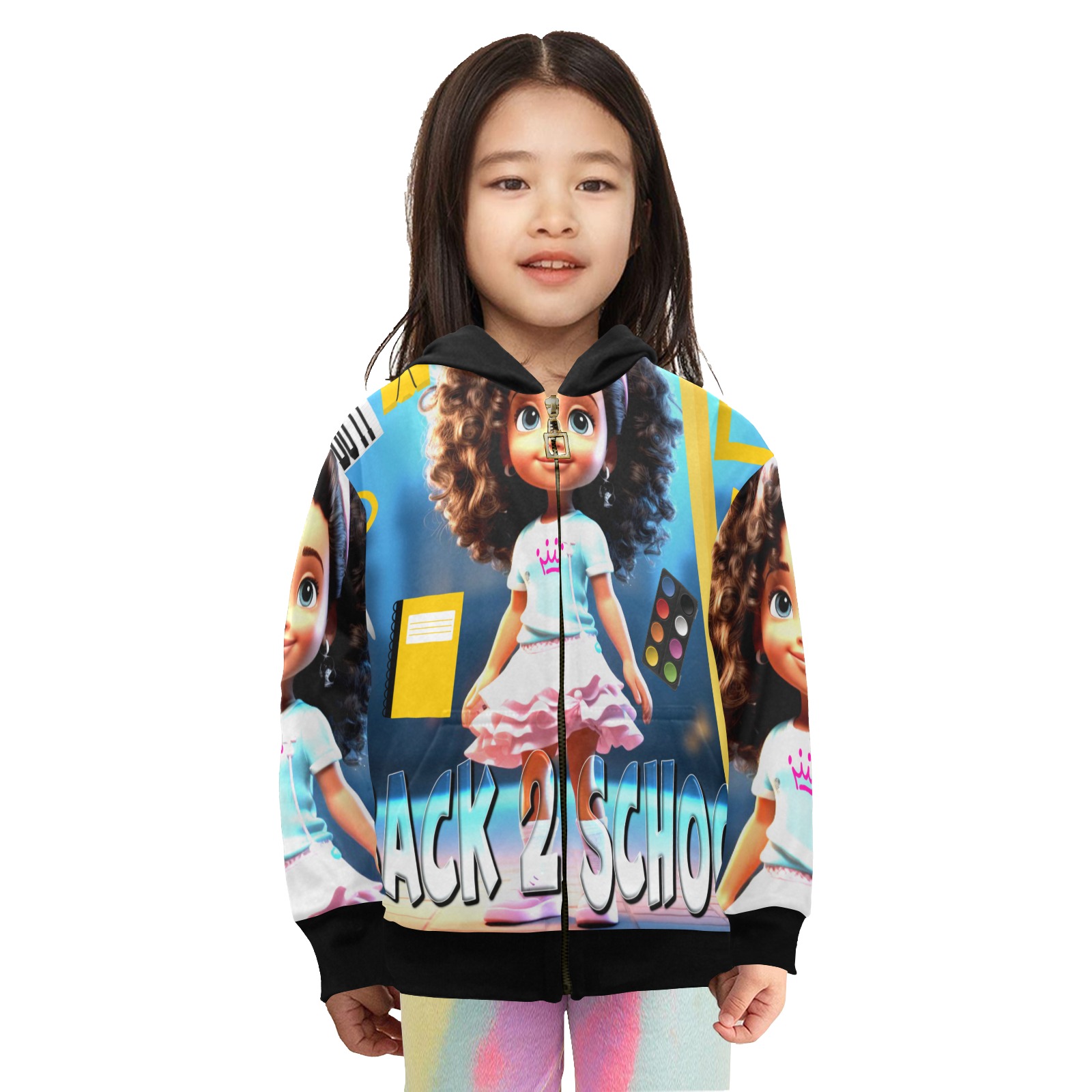 BACK 2 SCHOOL PRINCESS RORO LITTLE GIRLS BOMBER JACKET Little Girls ...