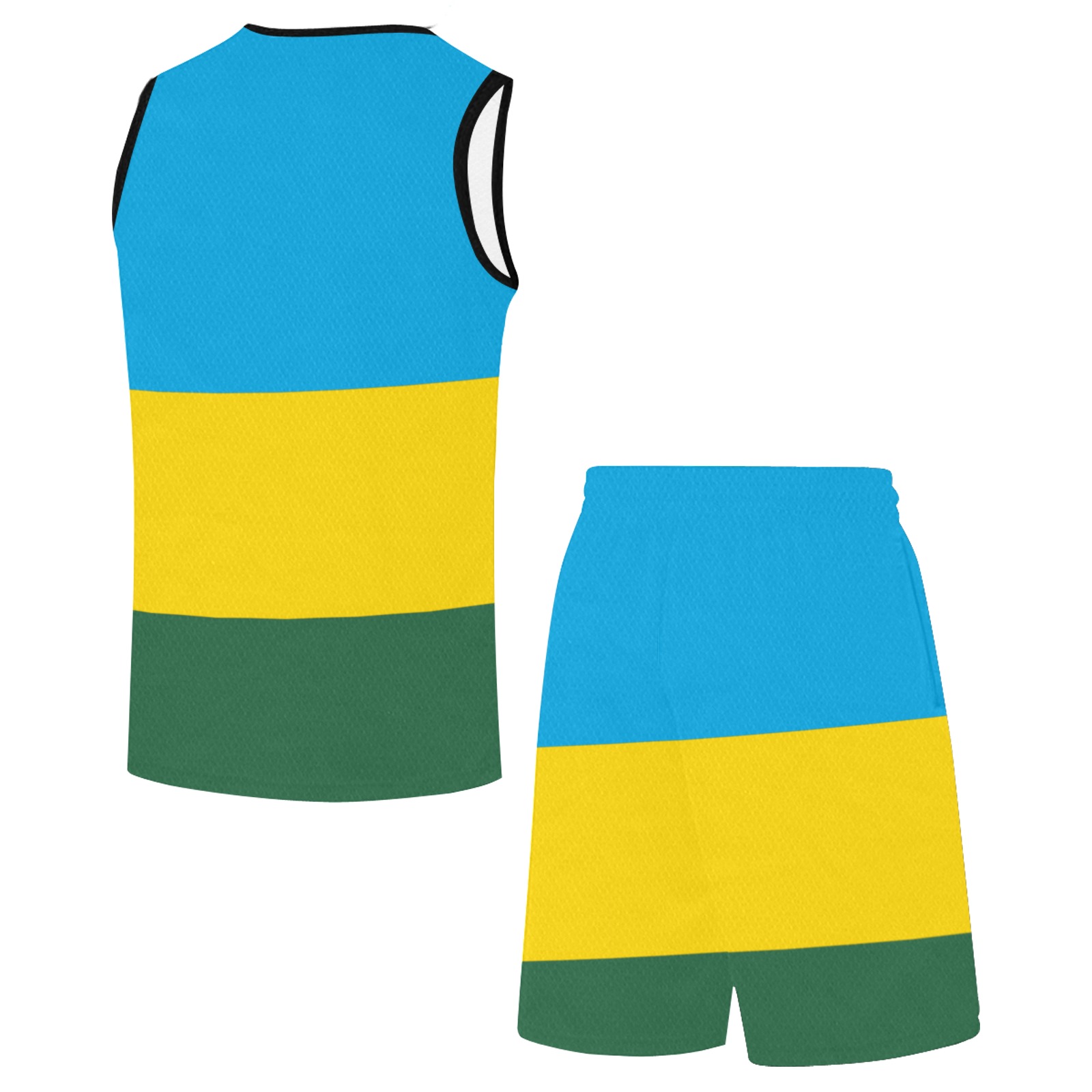 Flag_of_Rwanda.svg Basketball Uniform with Pocket | ID: D6310998