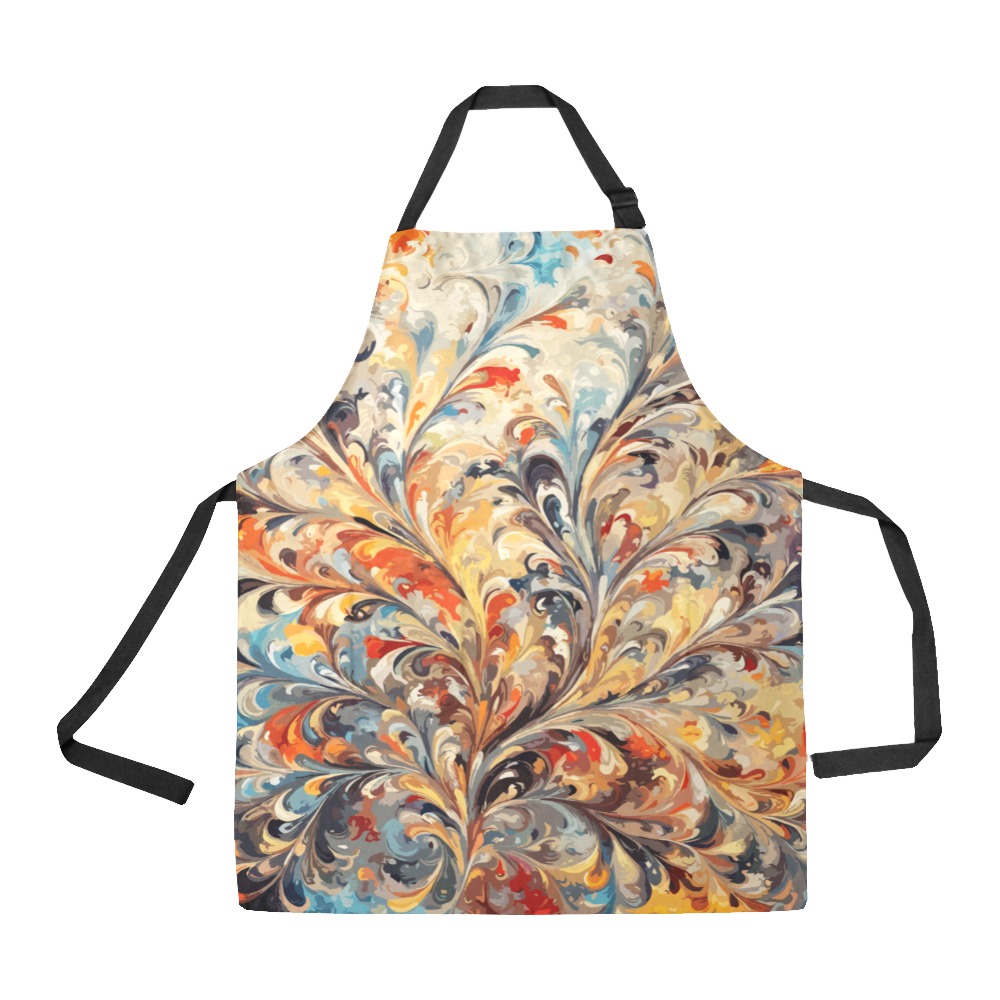 Glamour decorative floral ornament. Amazing art All Over Print Apron ...