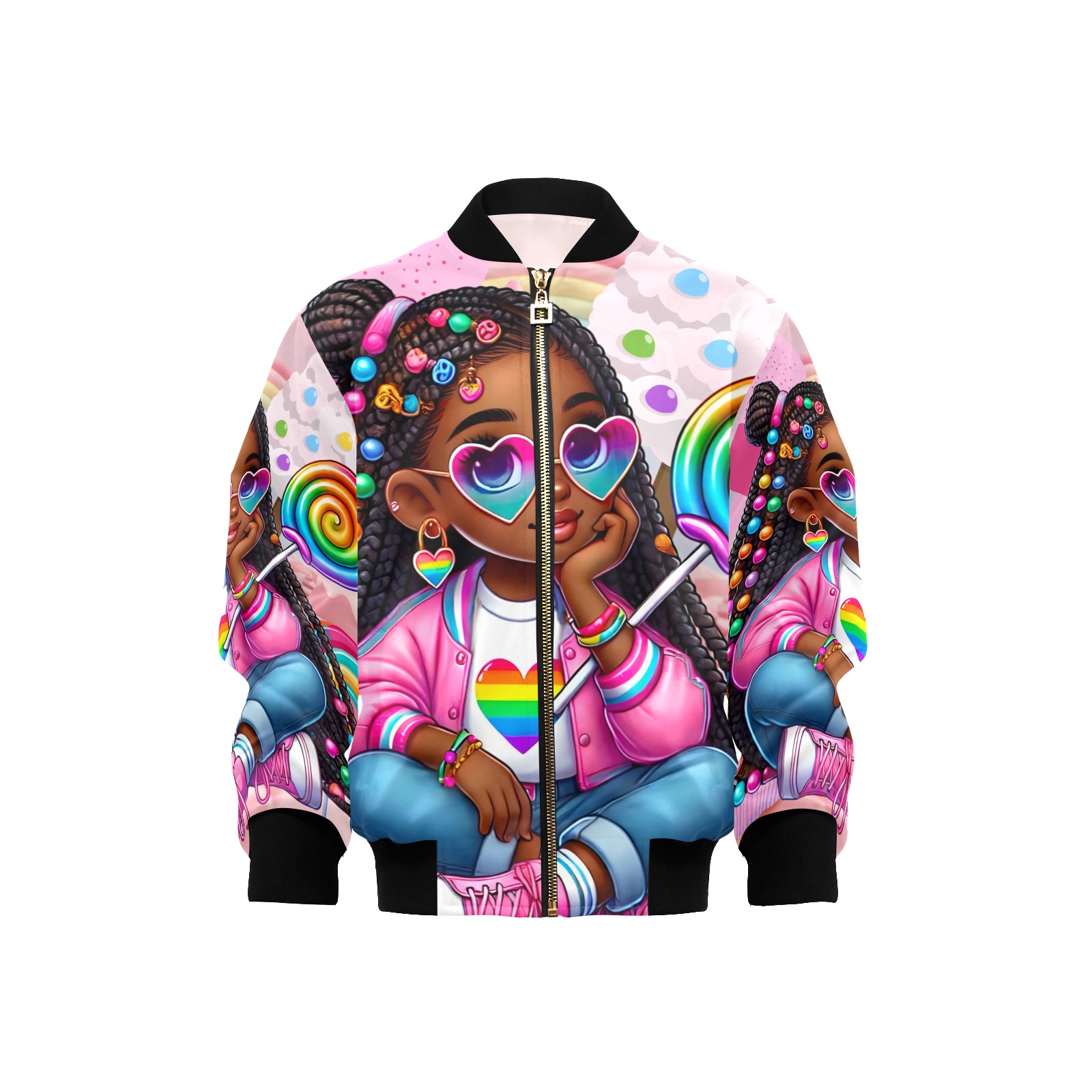 Custom Bomber Jacket Kids' Bomber Jacket with Pockets (Model H40) | ID ...