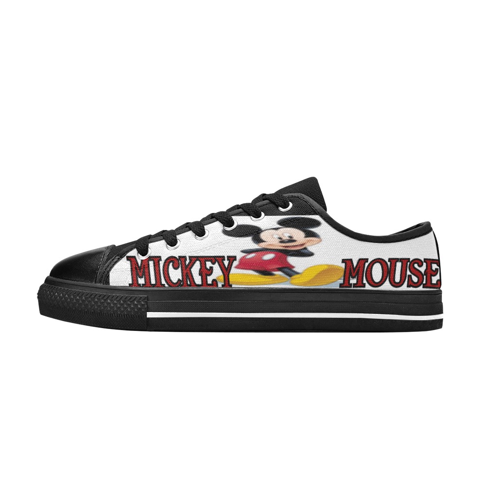 Mickey Mouse Kid Designer Shoes Low Top Canvas Shoes for Kid (Model 018 ...