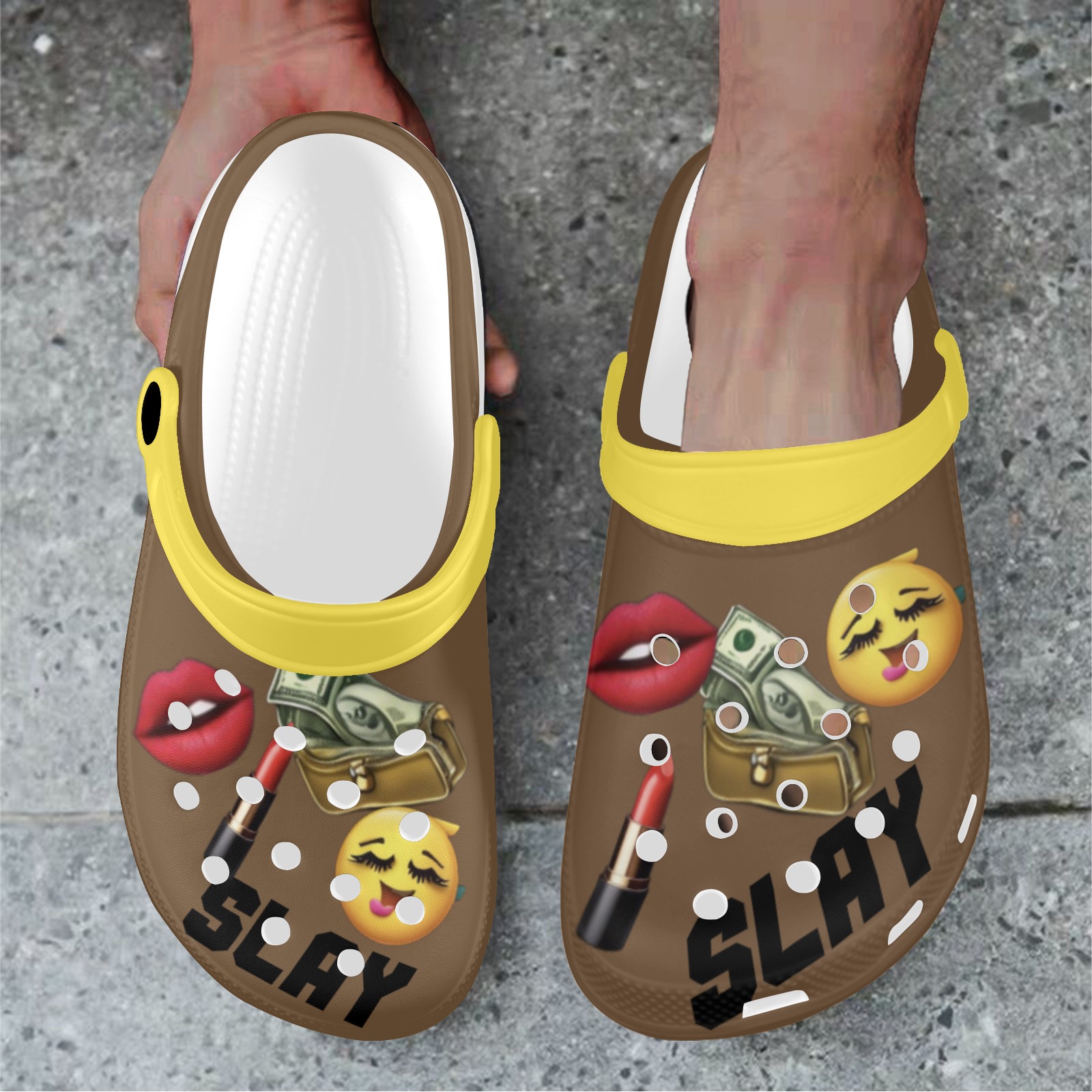 Slay Clogs Custom Print Foam Clogs for Adults | ID: D7031038