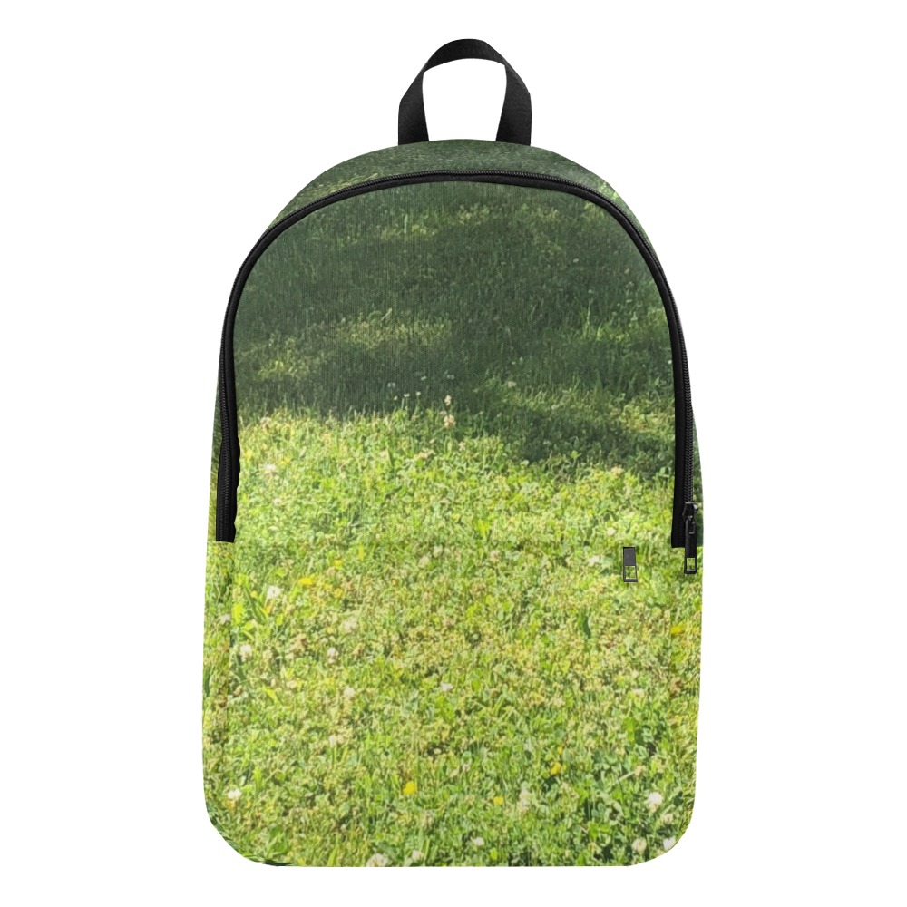 Fresh Grreeen Grass Collection Fabric Backpack for Adult (Model 1659 ...