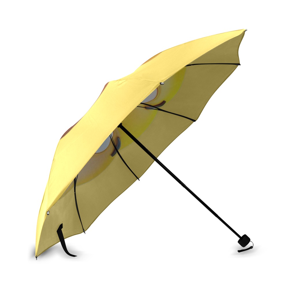 smiley teeth face Foldable Umbrella (Model U01) | ID: D6916323