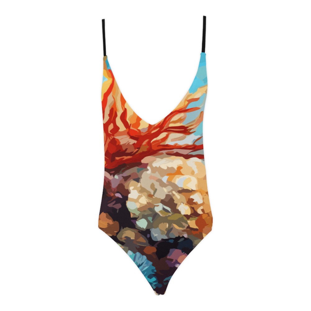 Bunch of colorful corals on the ocean coral reef. Sexy Lacing Backless ...