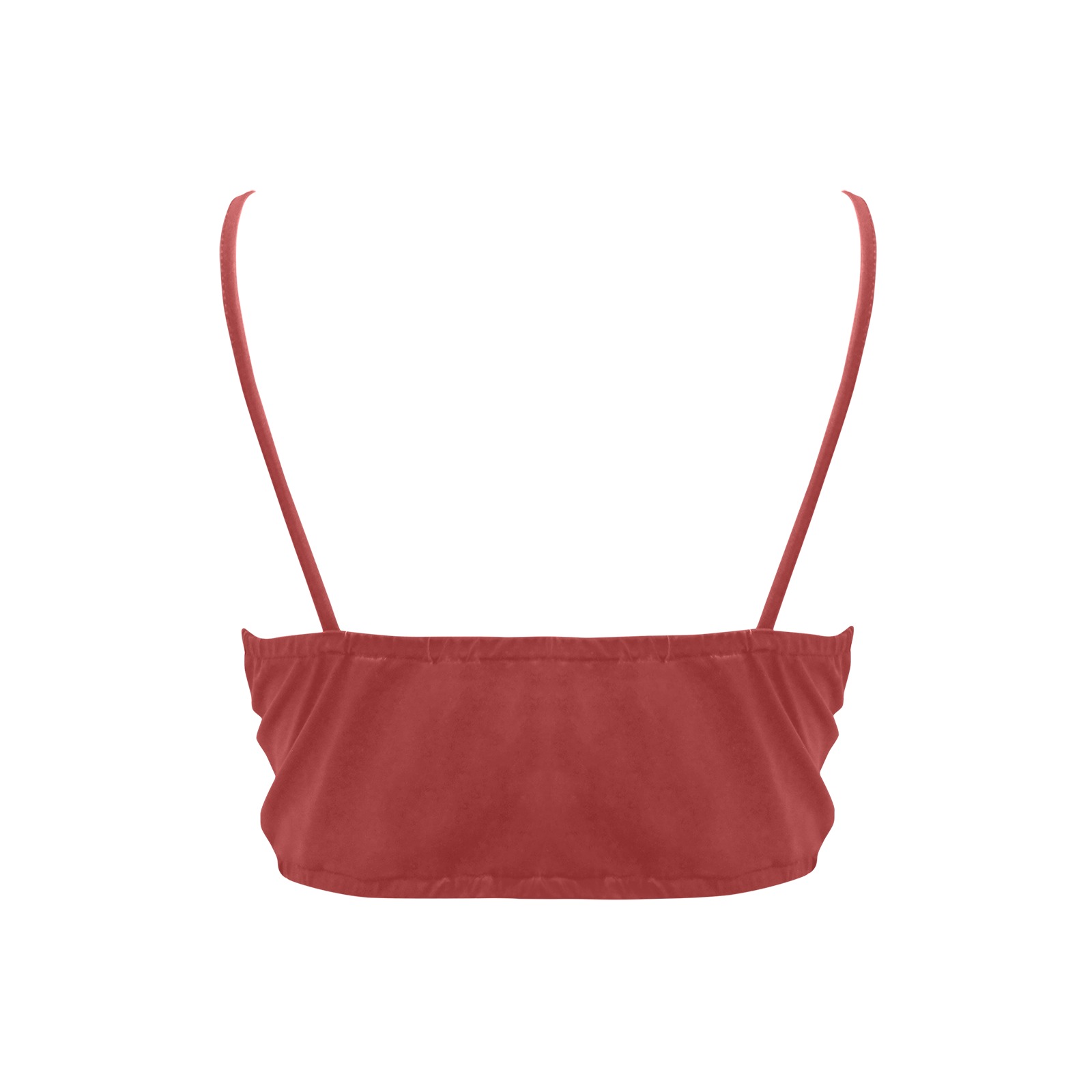Maroon Boom Crop Bikini Top (Model S40) | ID: D6682779