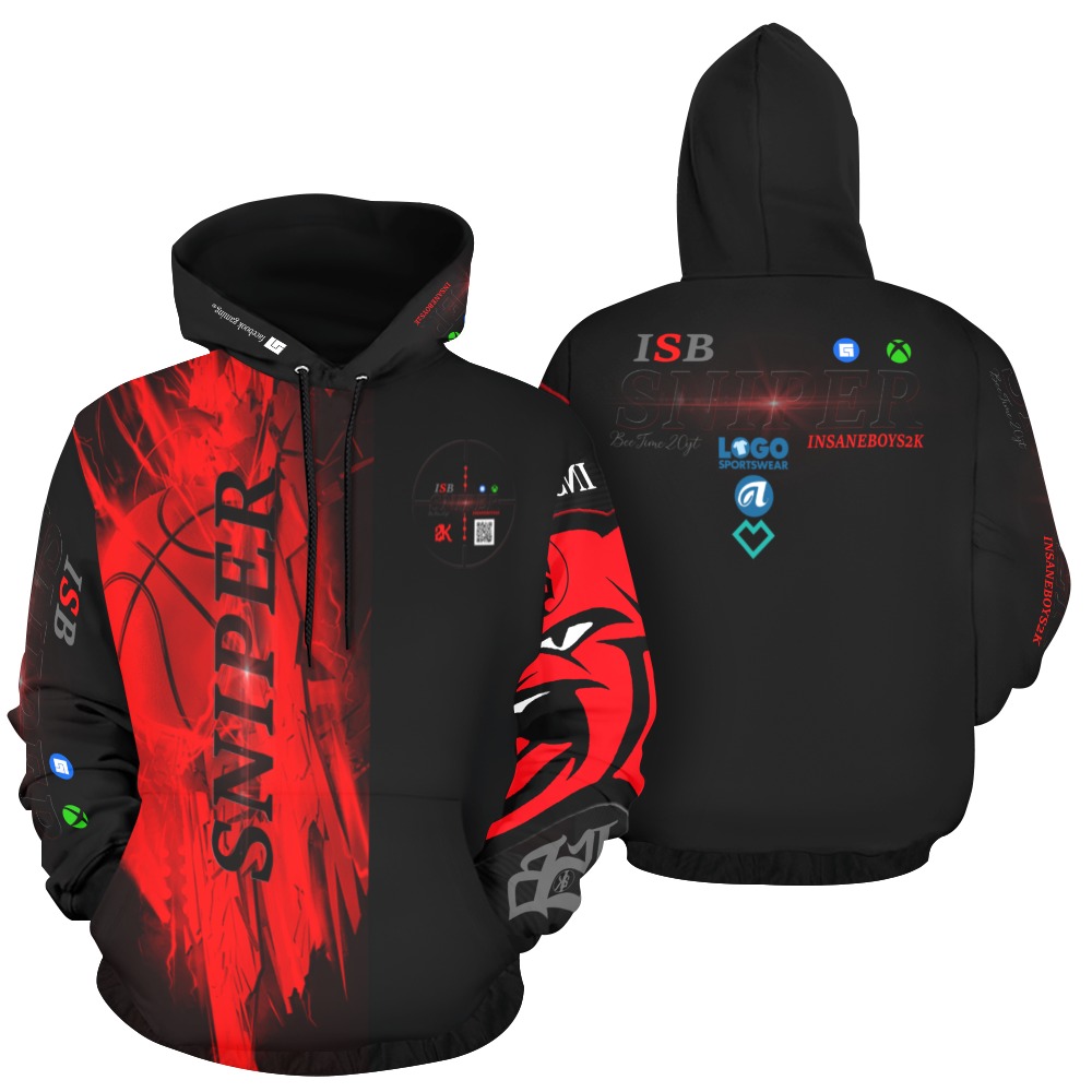 2K-ISB HOODIE-SNIPER DESIGN All Over Print Hoodie for Men (USA Size ...