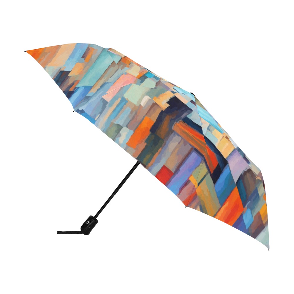 Rectangular patches of many colors abstract art Anti-UV Auto-Foldable ...