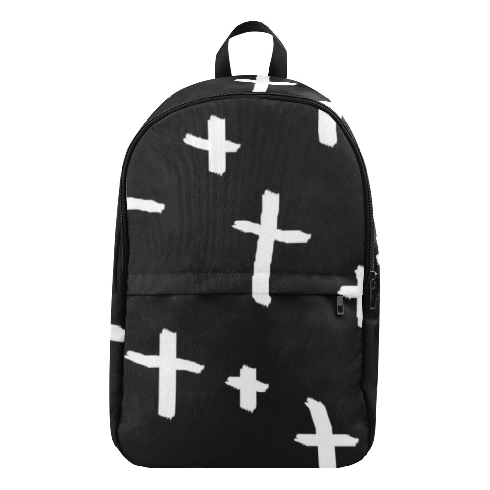 white cross Fabric Backpack for Adult (Model 1659) | ID: D7222496