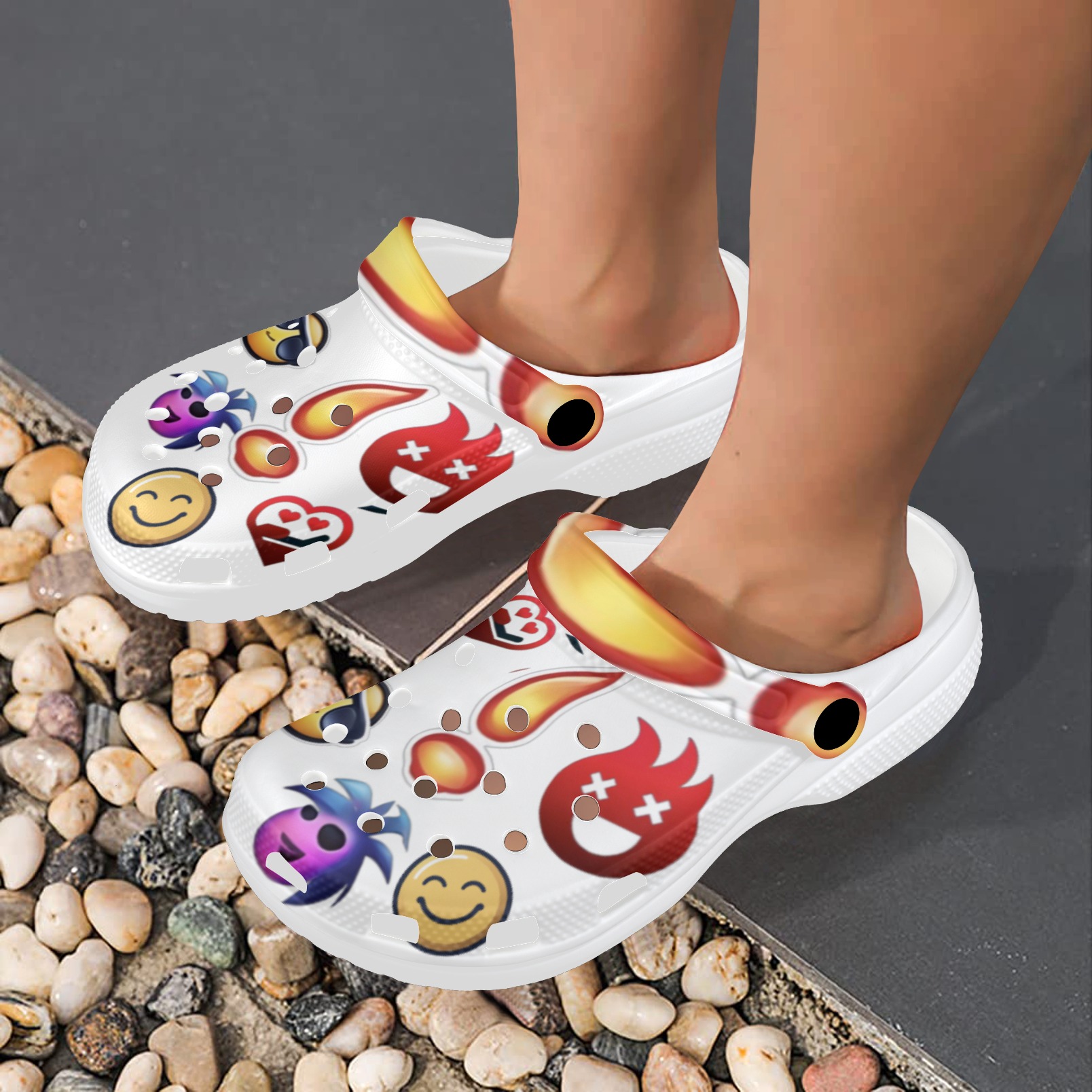 9972A420-DA7D-4692-939D-73B06DC8BB09 Emoji Clogs Custom Print Foam ...