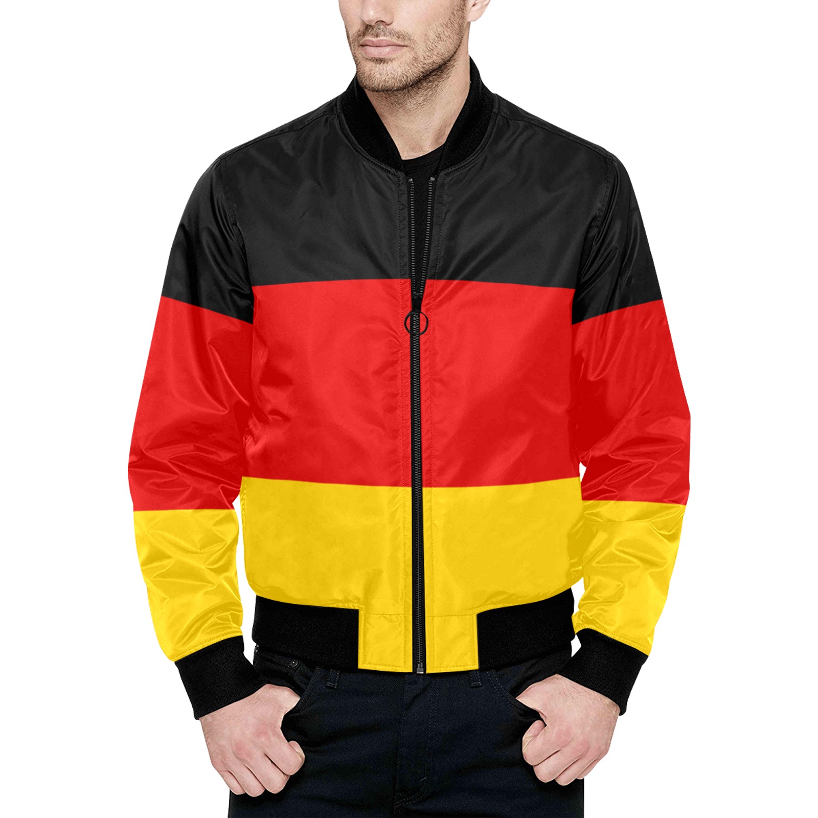 mxcp2000px-Flag_of_Germany.svg All Over Print Quilted Bomber Jacket for ...