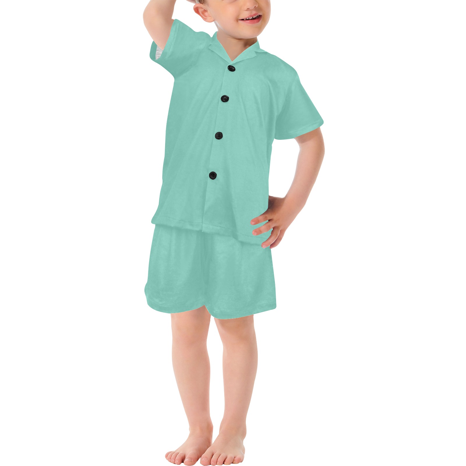 Cascade Little Boys' V-Neck Short Pajama Set | ID: D6216656