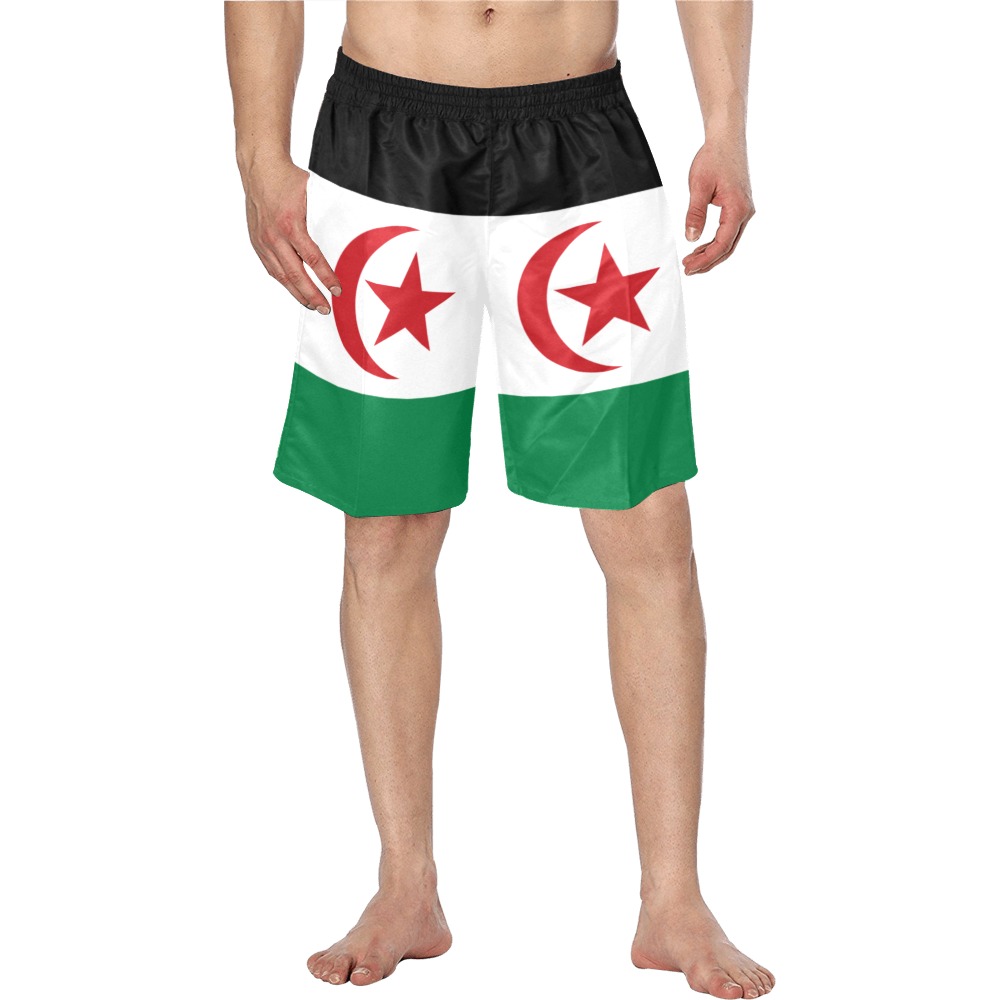 Flag_of_the_Sahrawi_Arab_Democratic_Republic.svg Men's Swim Trunk ...