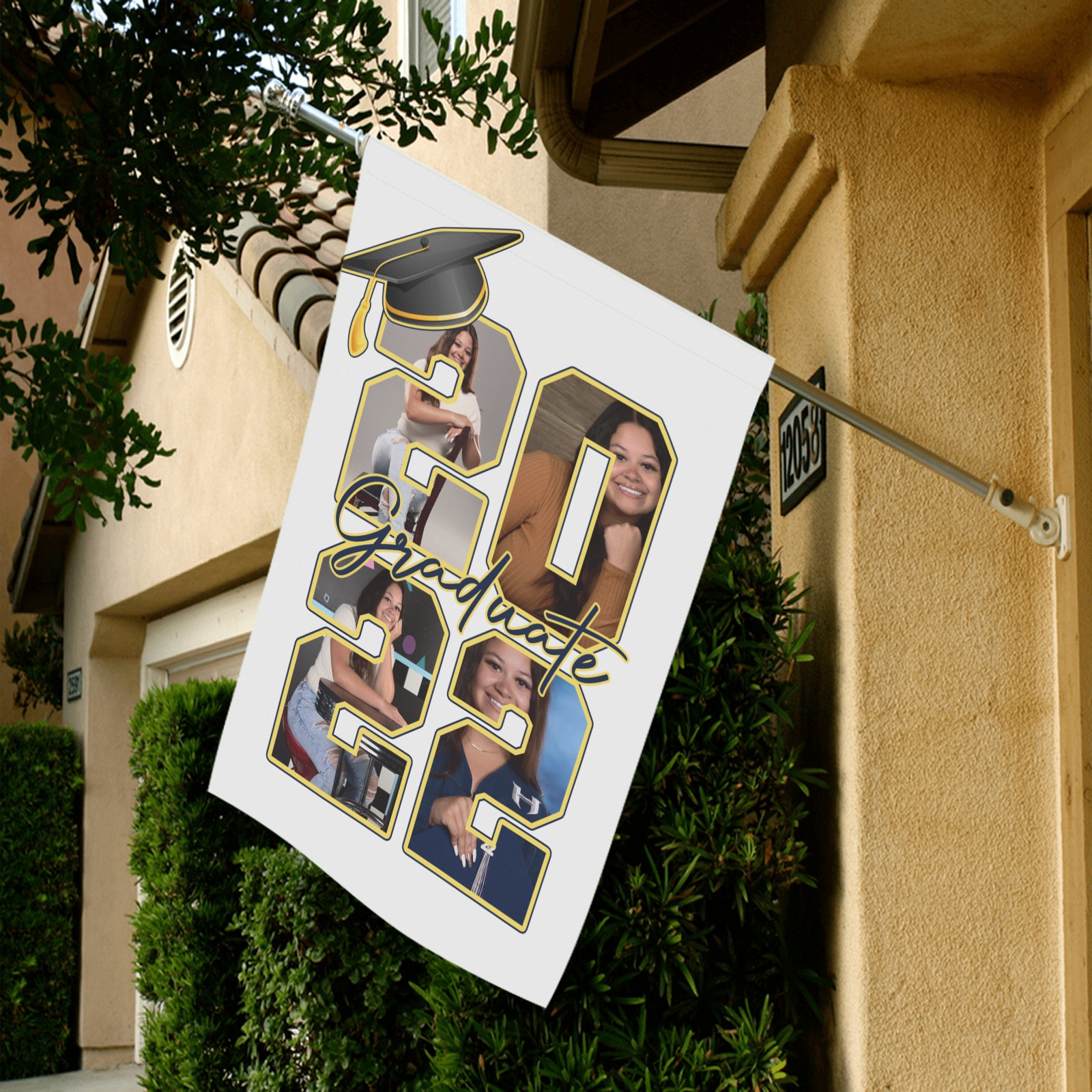 2022 Graduate Template 13x19 Garden Flag 28''x40'' (Twin Sides) | ID ...
