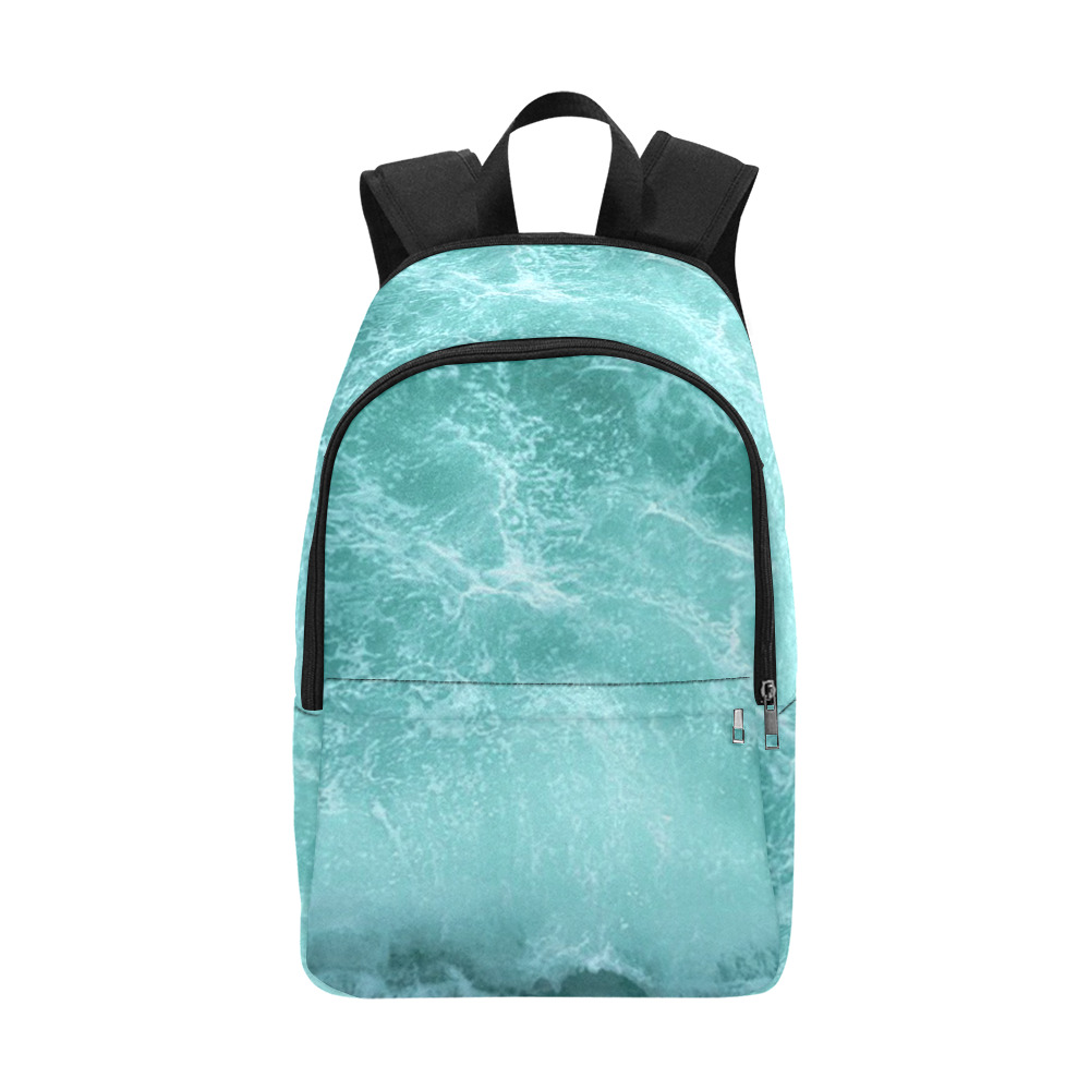 green ocean splash Fabric Backpack for Adult (Model 1659) | ID: D7424689