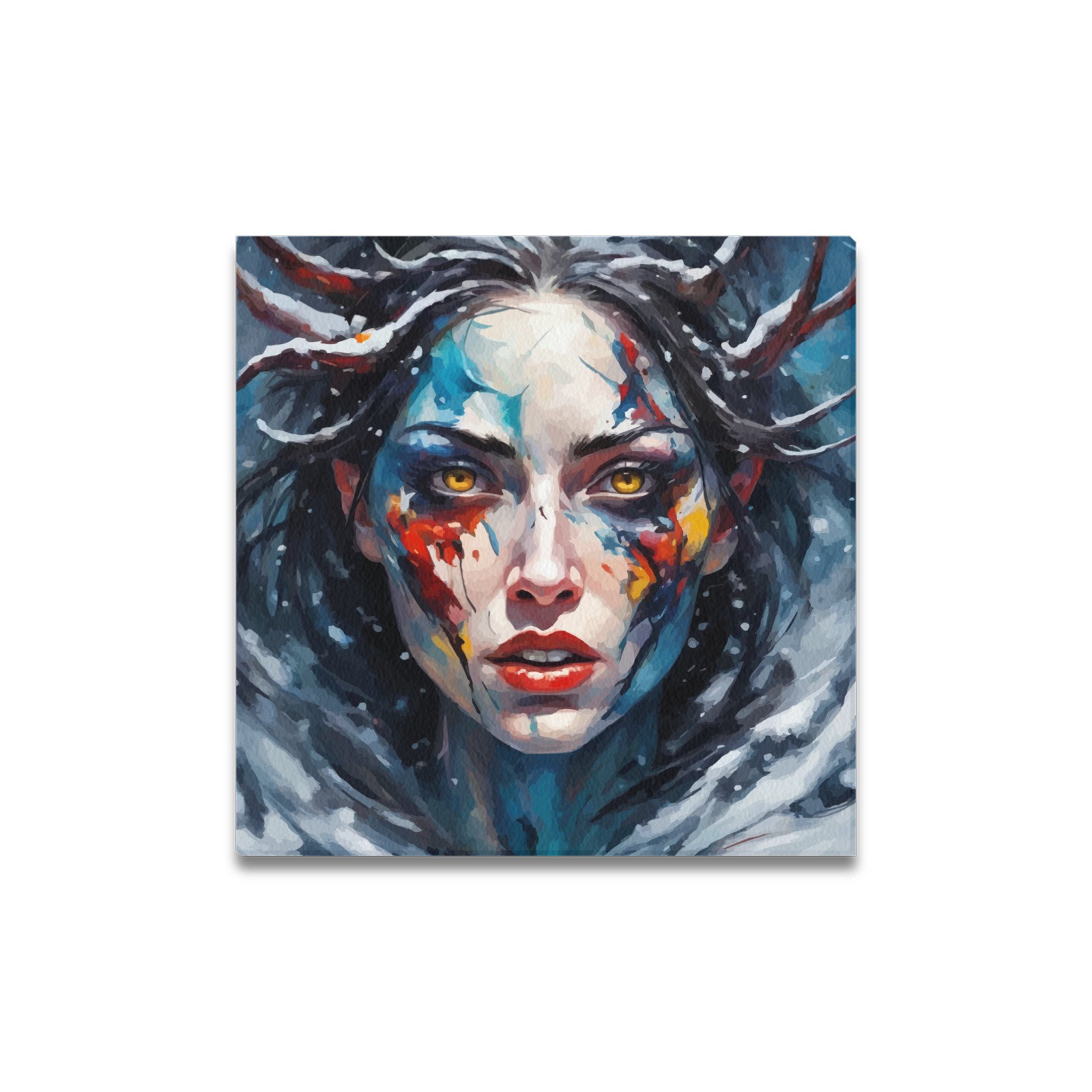 Cold Demon Of Winter Monster Woman Four Seasons Upgraded Canvas Print ...