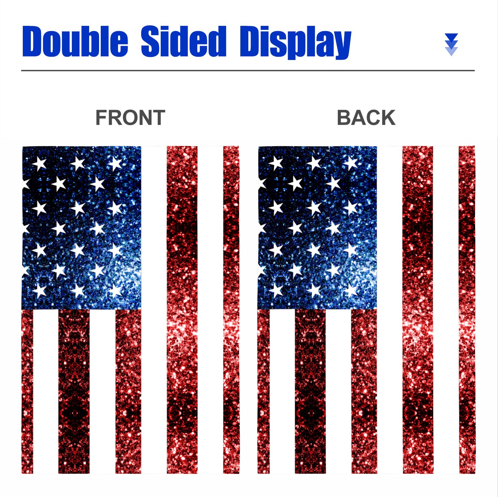 Sparkly USA flag America Red White Blue faux Sparkles patriotic bling ...