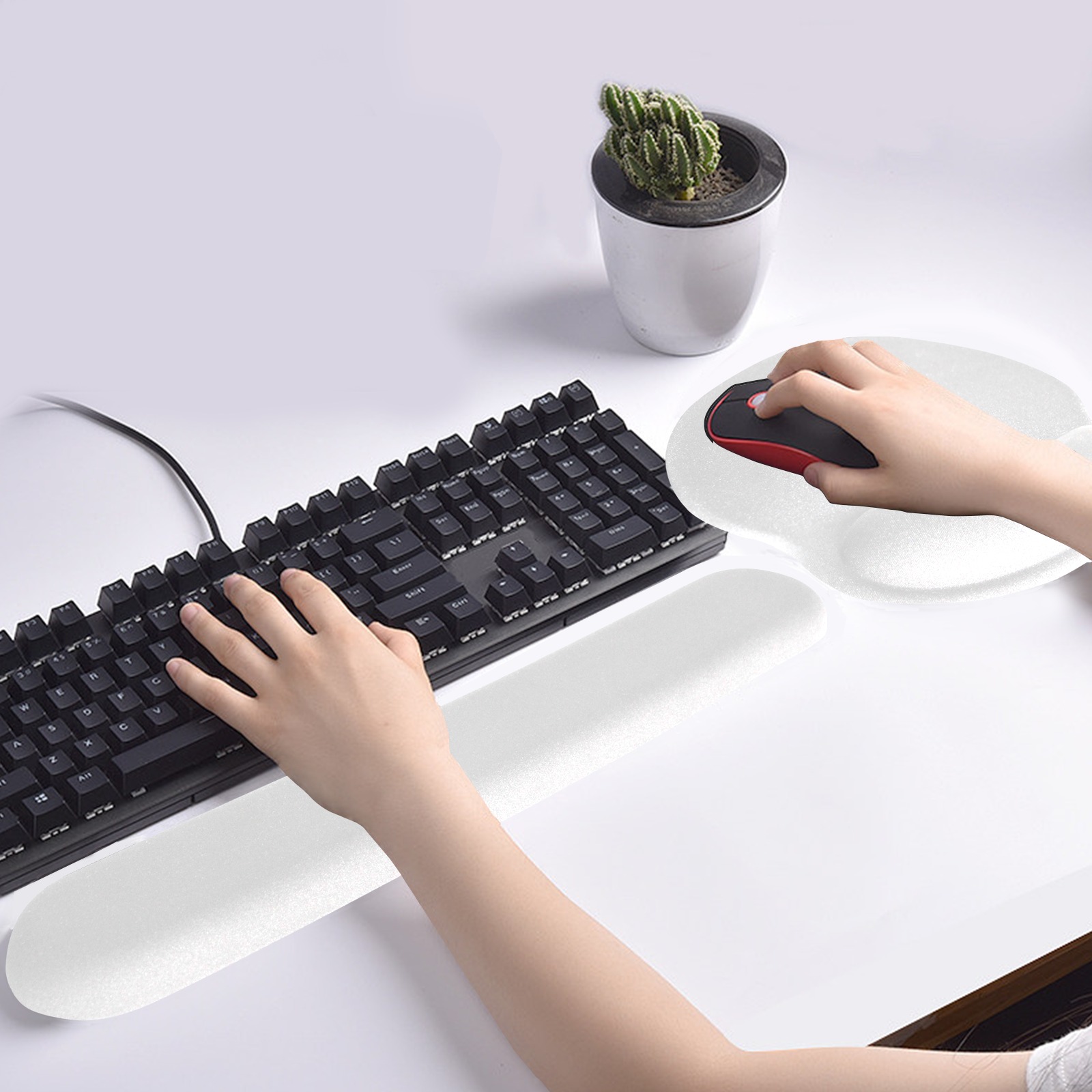 Custom Keyboard Mouse Pad Set with Wrist Rest Support | ID: D7409499
